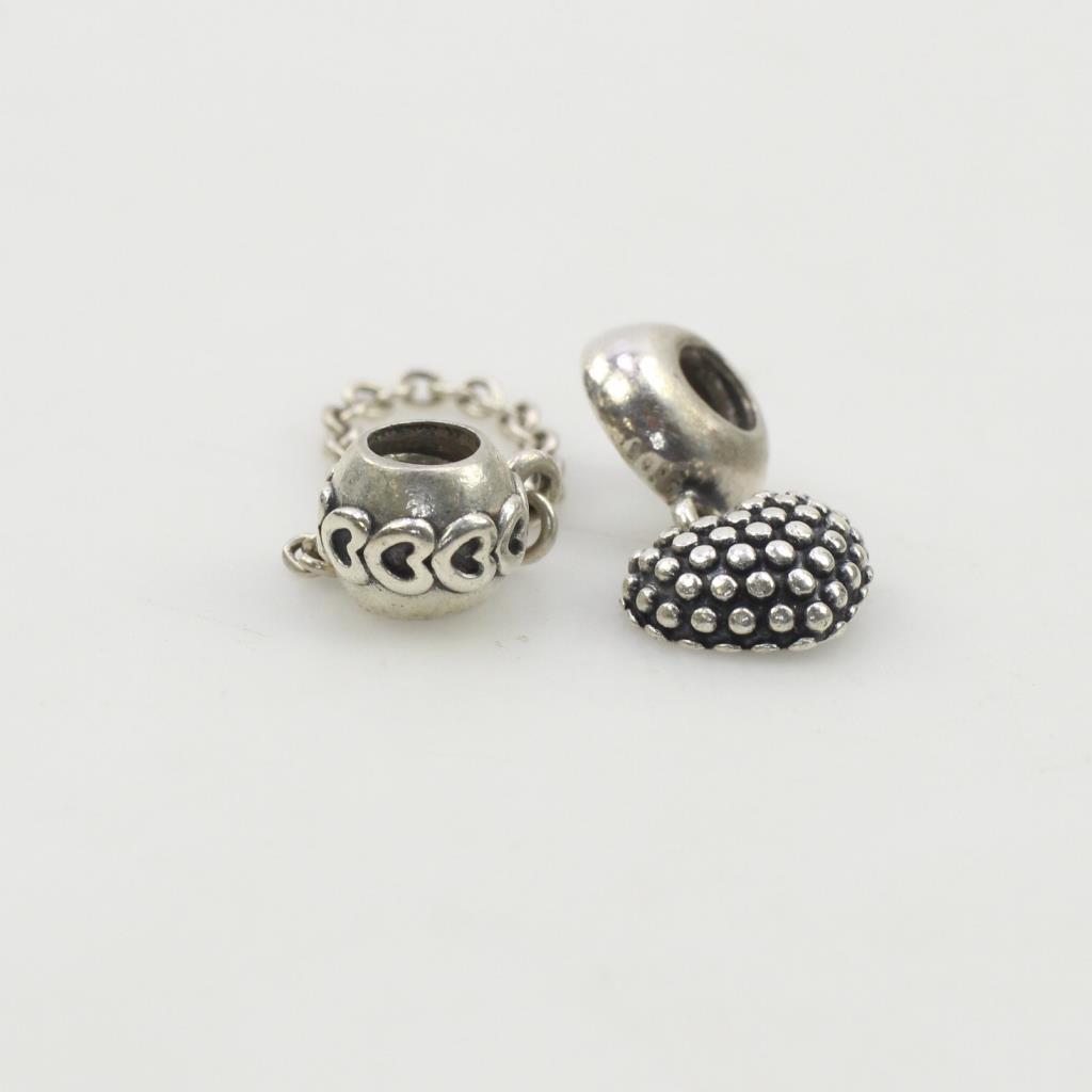 Pandora Sterling Silver Charm, 2 Pieces | Property Room