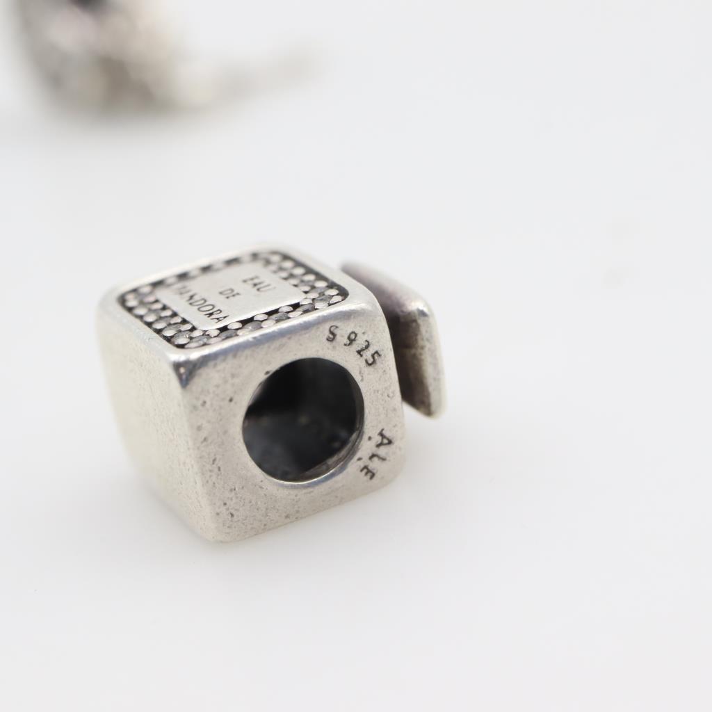 Pandora Sterling Silver Charm, 3 Pieces | Property Room