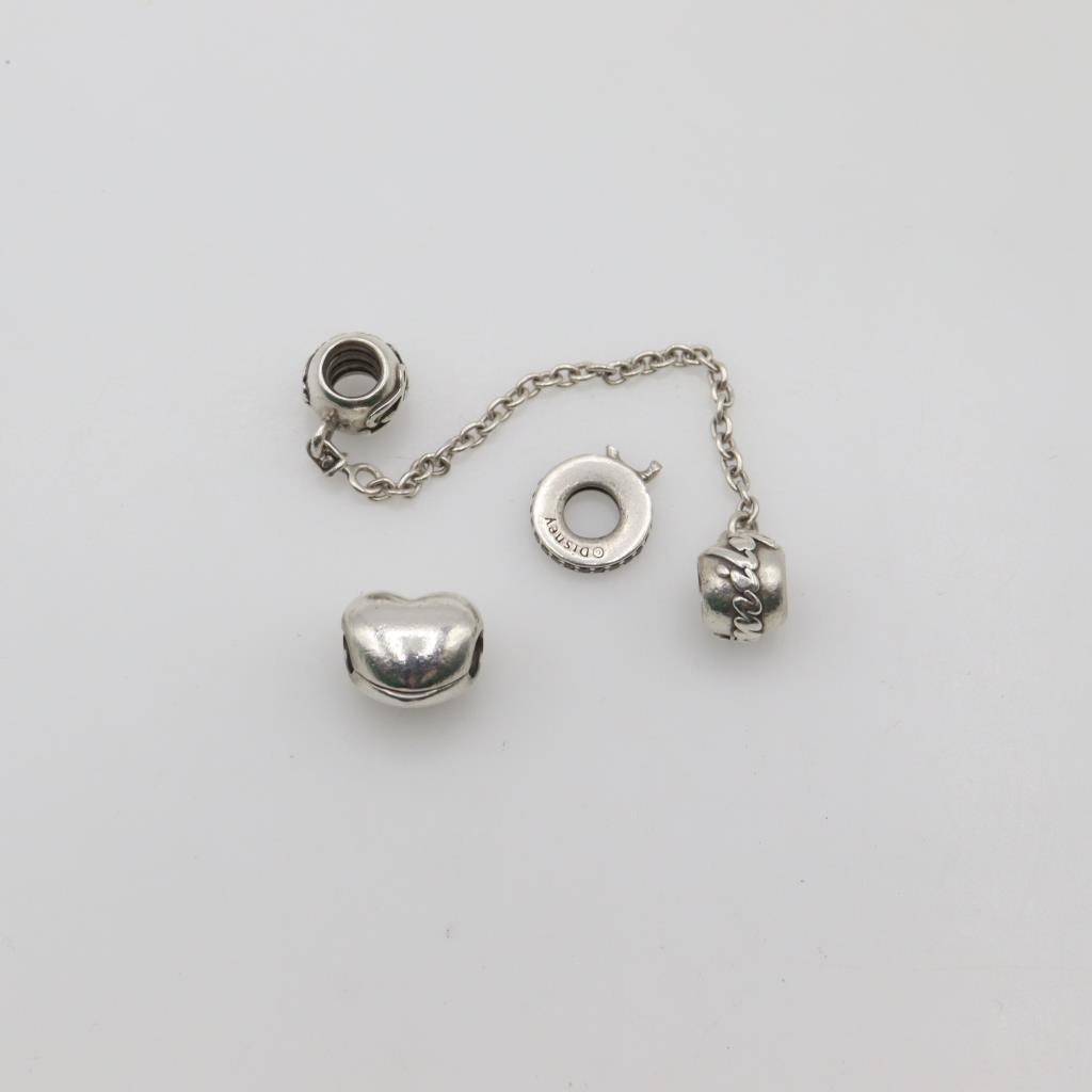 Pandora Sterling Silver Charms, 3 Pieces | Property Room