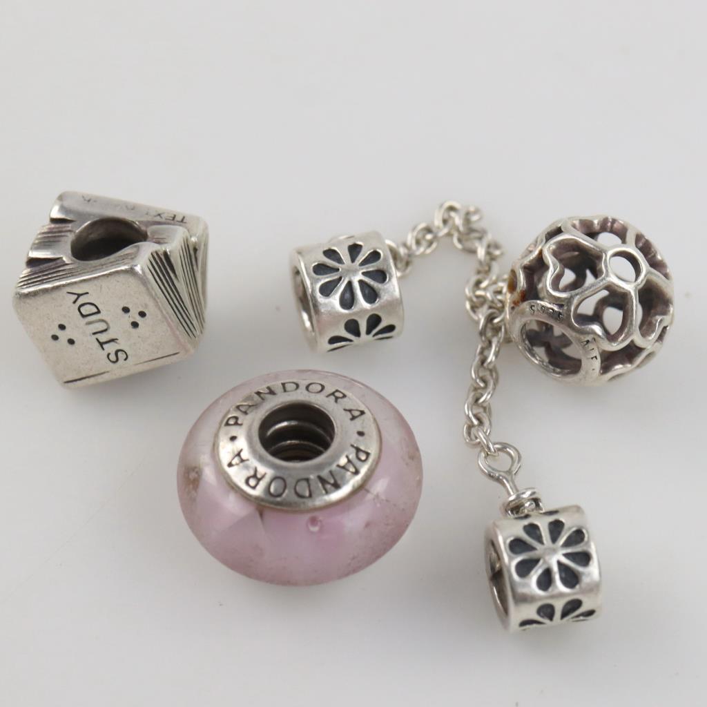 Pandora Sterling Silver Charms, 4 Pieces | Property Room