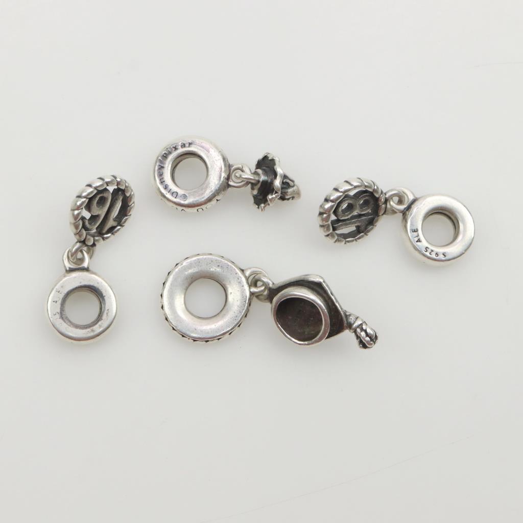 Pandora Sterling Silver Charms, 4 Pieces | Property Room