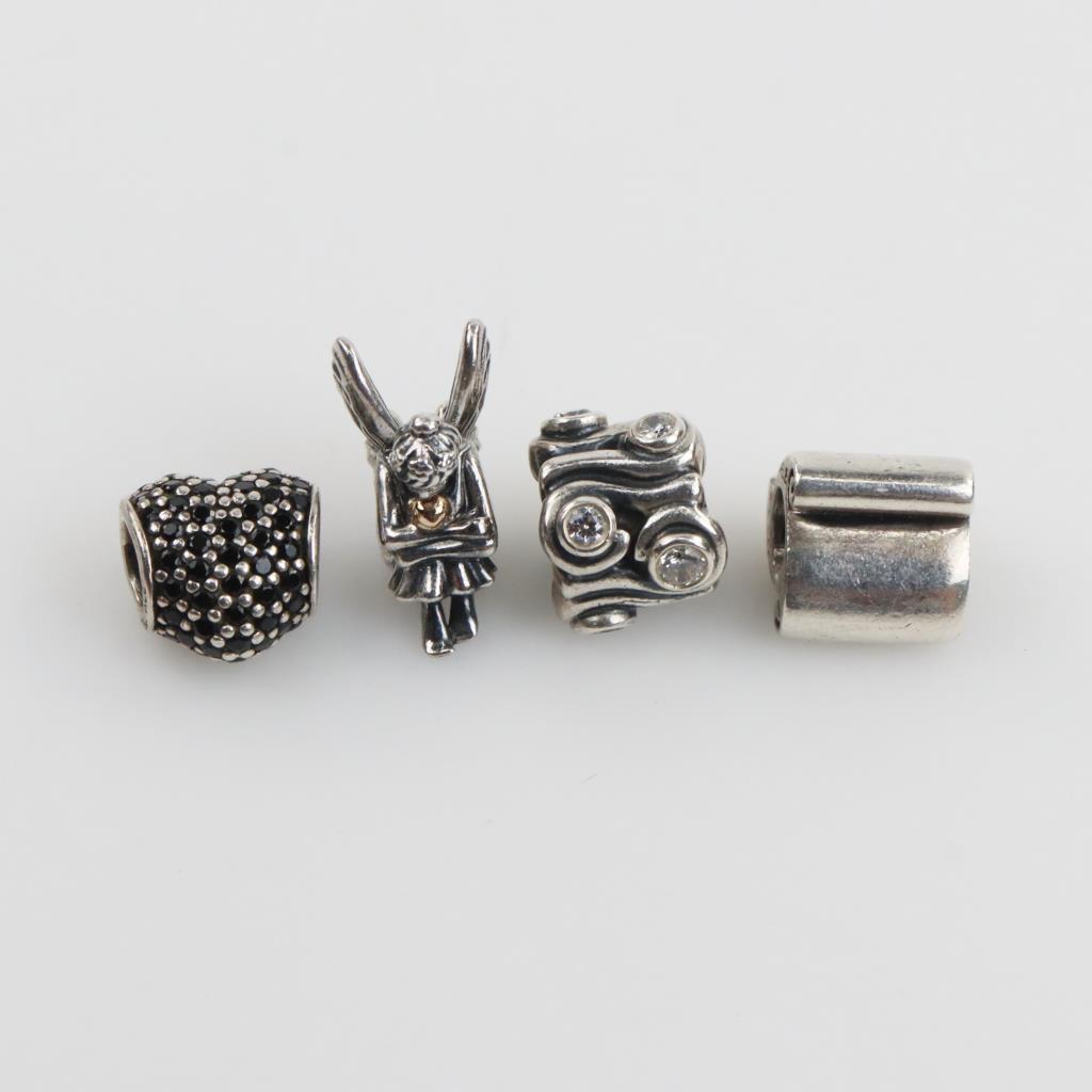 Pandora Sterling Silver Charms, 4pieces | Property Room