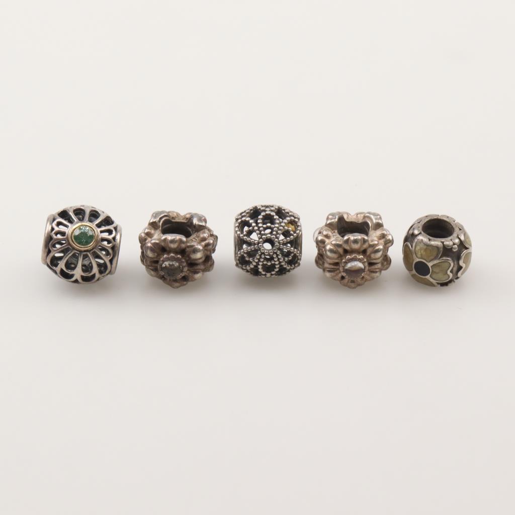 Pandora Sterling Silver Charms, 5 Pieces | Property Room