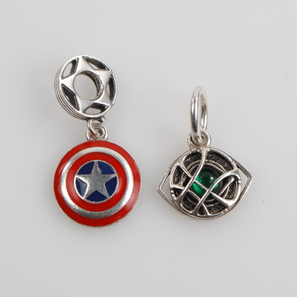 Pandora Sterling Silver Dangle Charms, 2 Pieces | Property Room