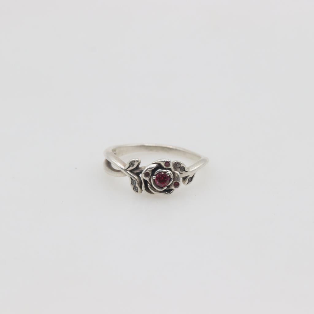 Pandora Sterling Silver Disney's Beauty And The Beast Rose Ring ...