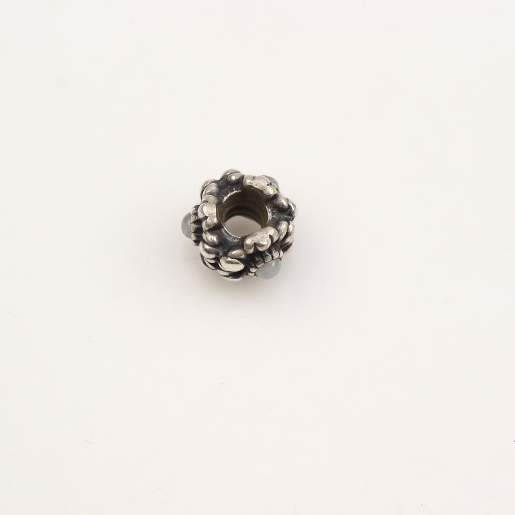 Pandora Sterling Silver Grey Marble Spacer Charm | Property Room