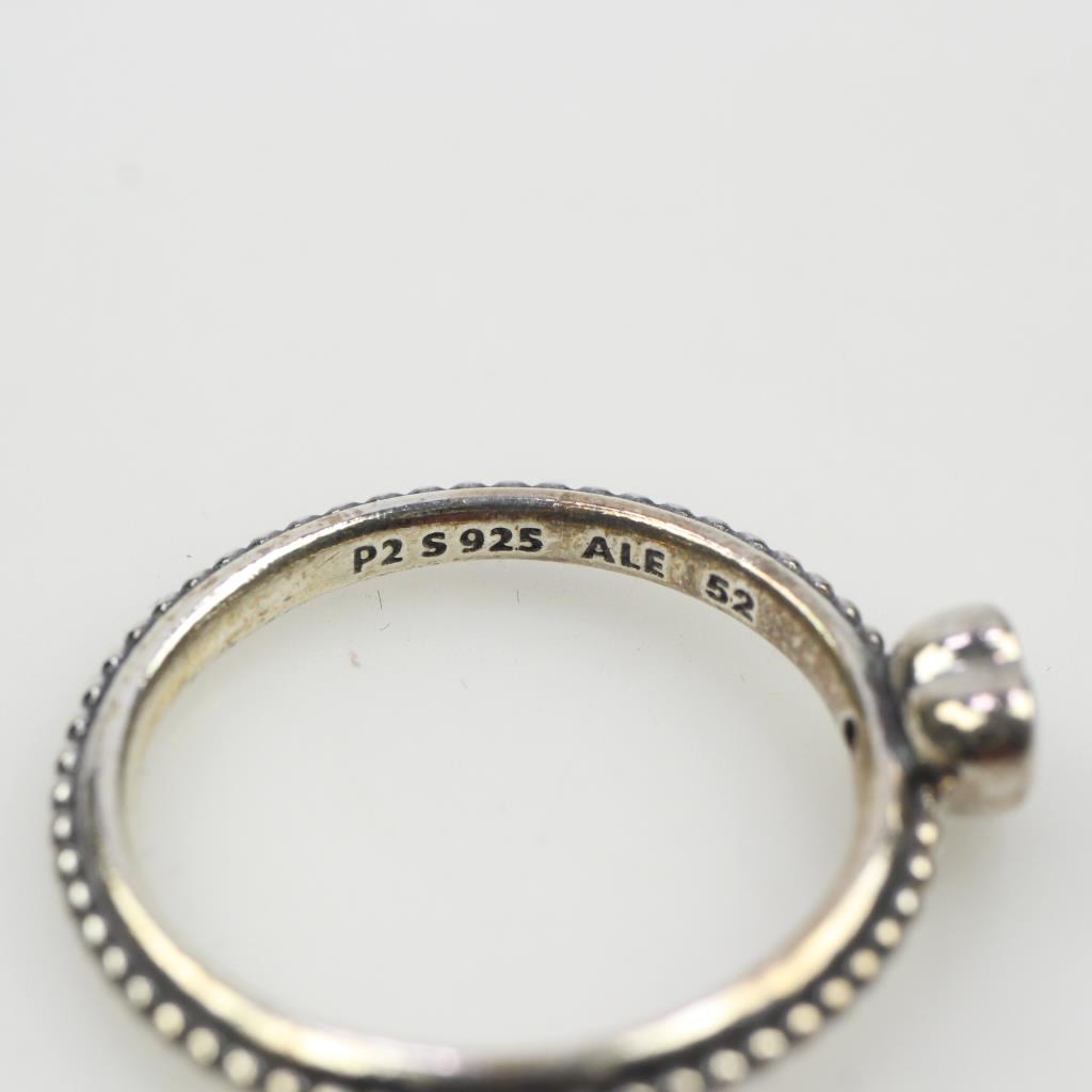 Pandora Sterling Silver Heart Beaded Ring | Property Room