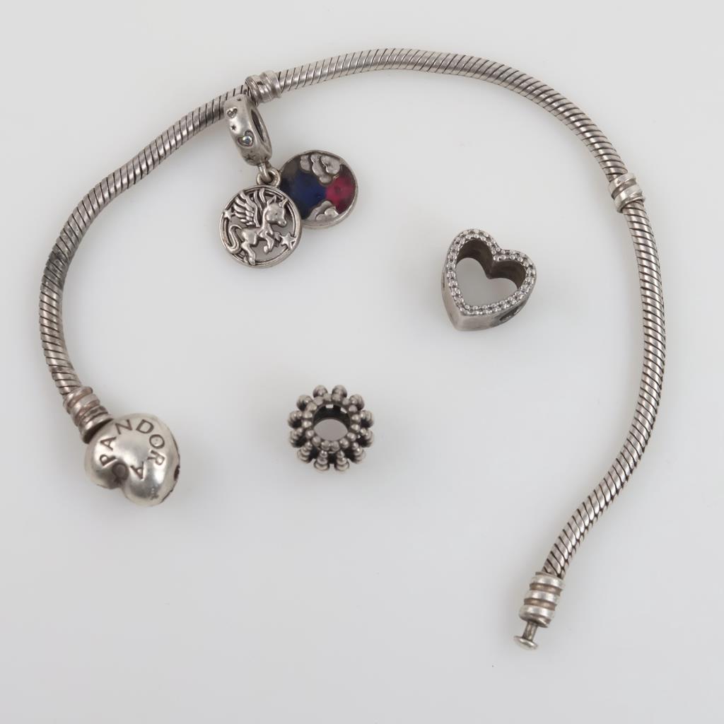 Pandora Sterling Silver Jewelry, 4 Pieces | Property Room