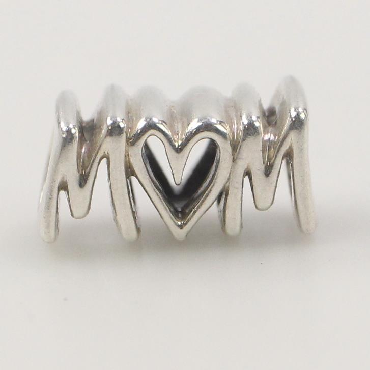 Pandora Sterling Silver Mom Script Charm | Property Room