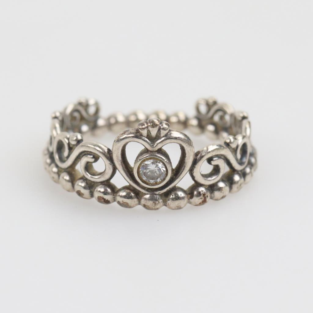 Pandora Sterling Silver Princess Tiara Ring | Property Room