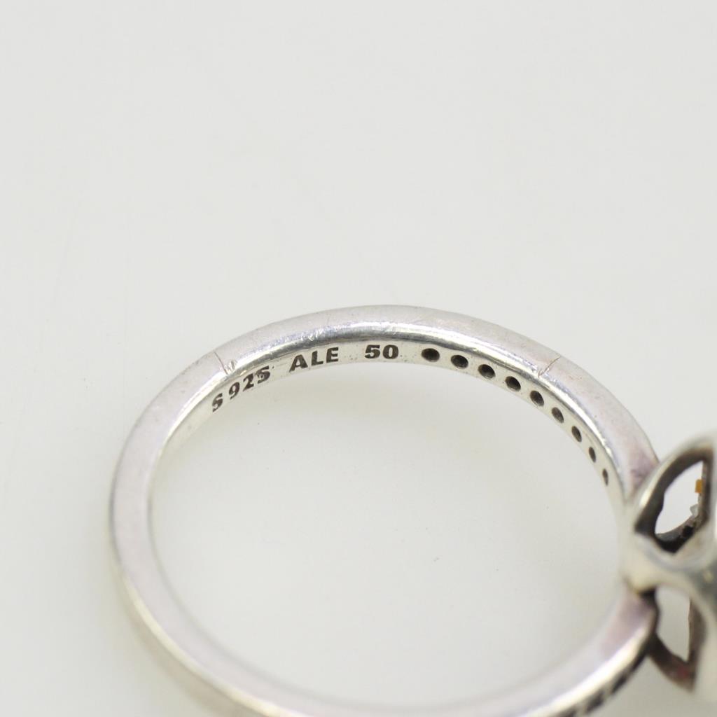 Pandora Sterling Silver Round Sparkle Halo Ring | Property Room