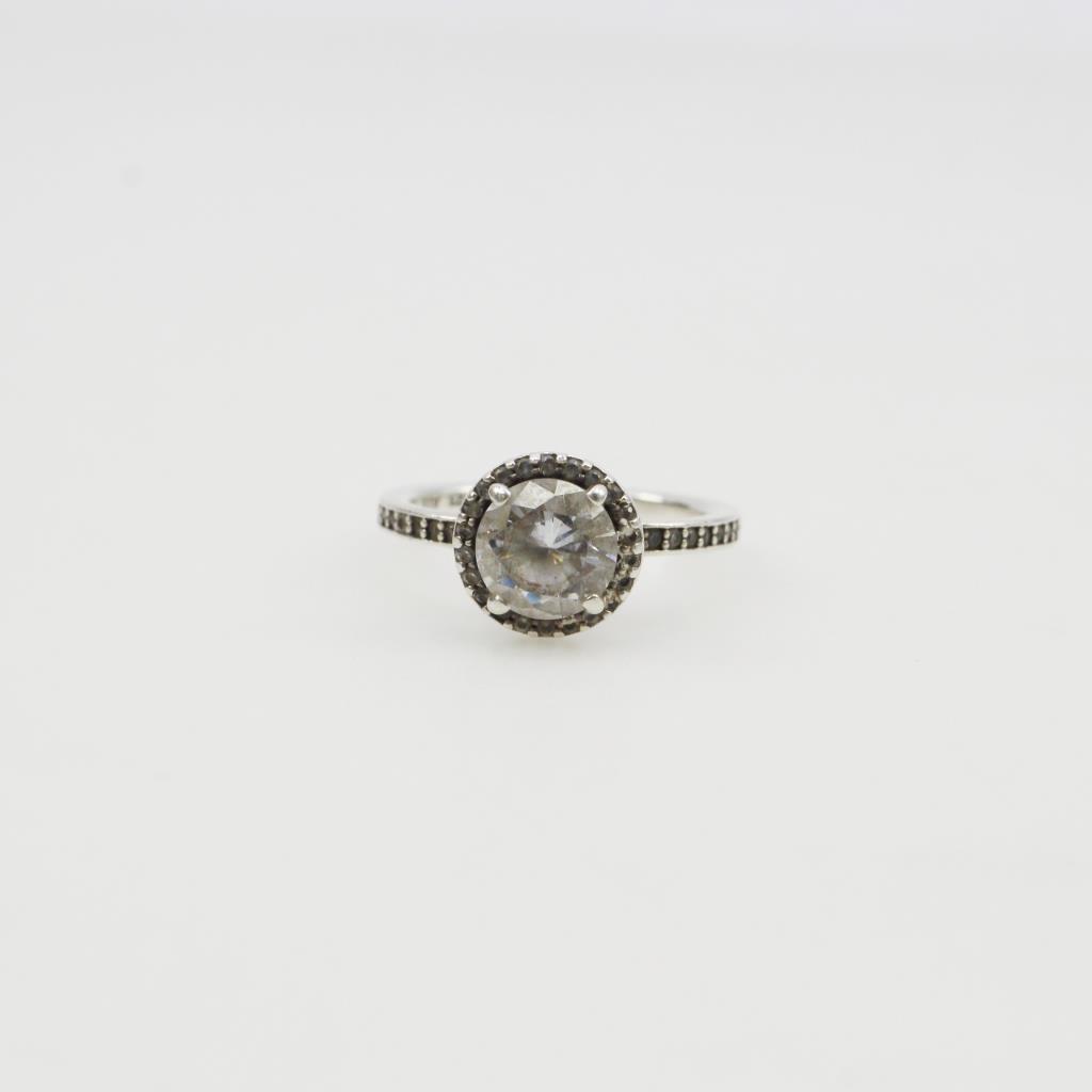 Pandora Sterling Silver Round Sparkle Halo Ring | Property Room