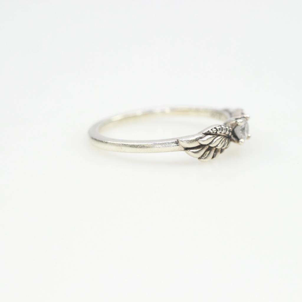 Pandora Sterling Silver Sparkling Angel Wings Ring | Property Room