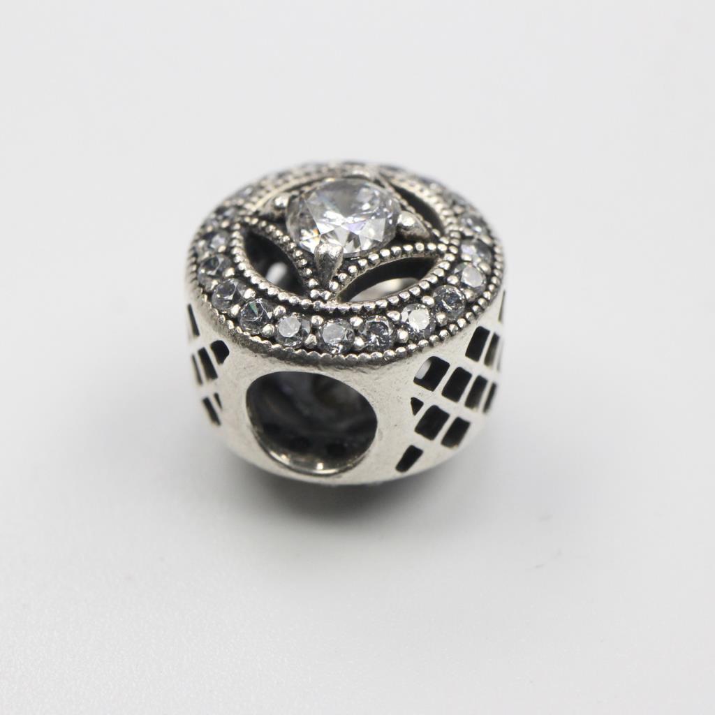 Pandora Sterling Silver Sparkling Halo Charm | Property Room