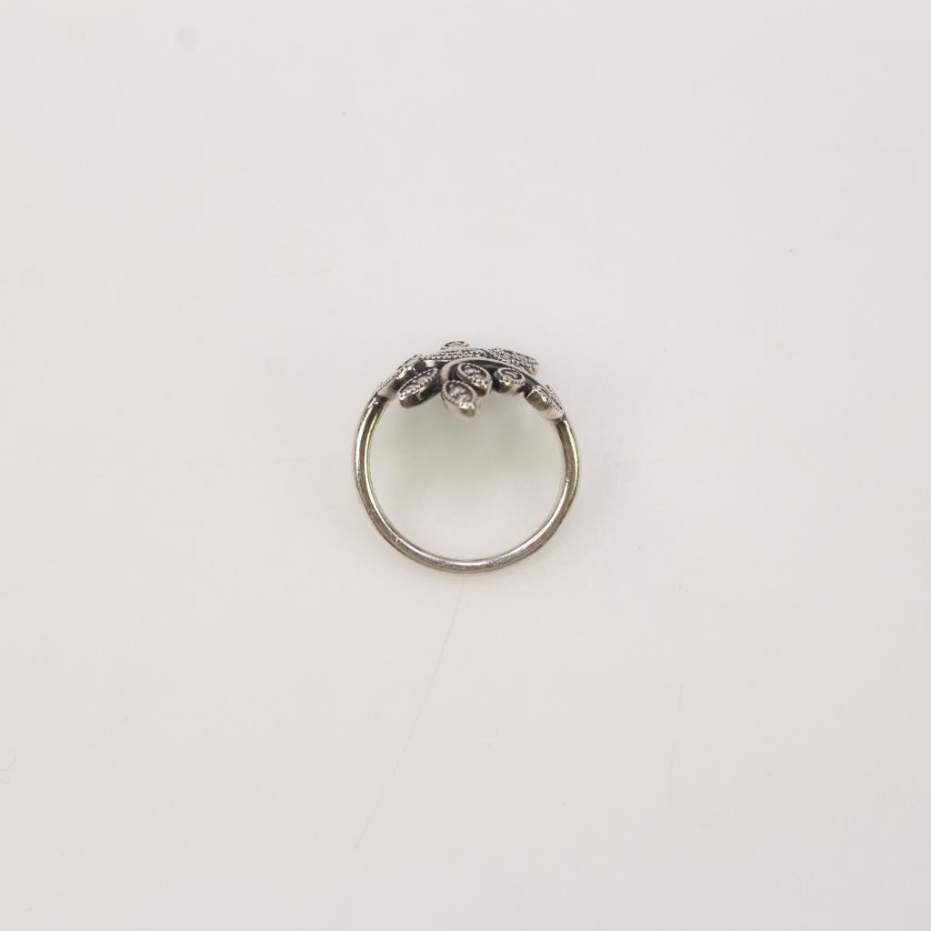 Pandora Sterling Silver Sparkling Leaves Ring | Property Room