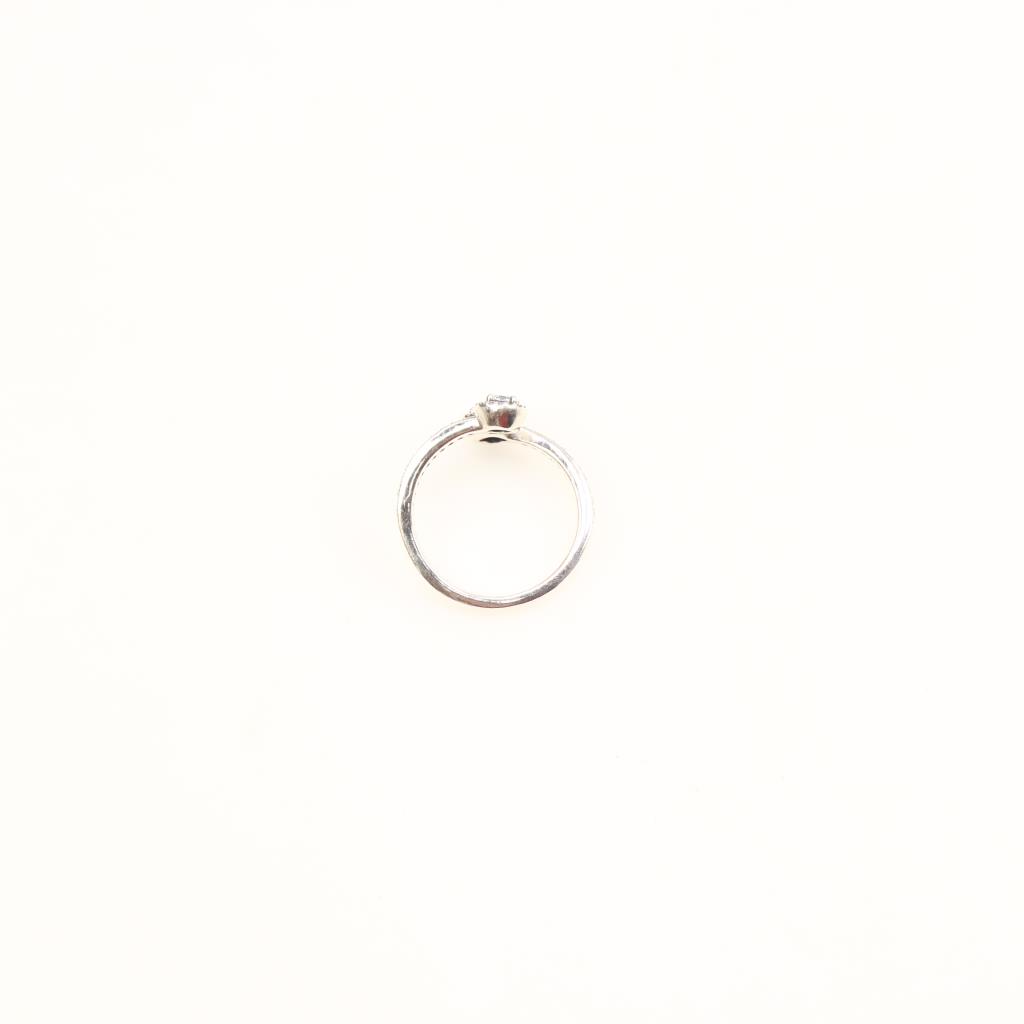 Pandora Sterling Silver Sparkling Square And Circle Ring | Property Room