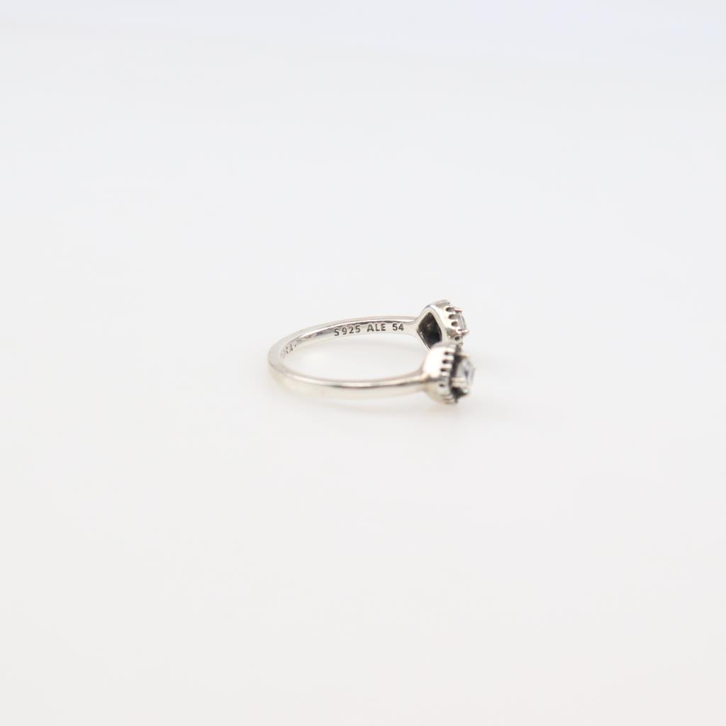 Pandora Sterling Silver Square Sparkle Open Ring | Property Room