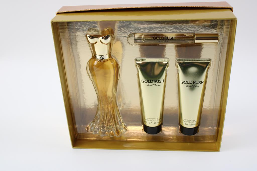 Paris Hilton Gold Rush 4 Piece Gift Set | Property Room