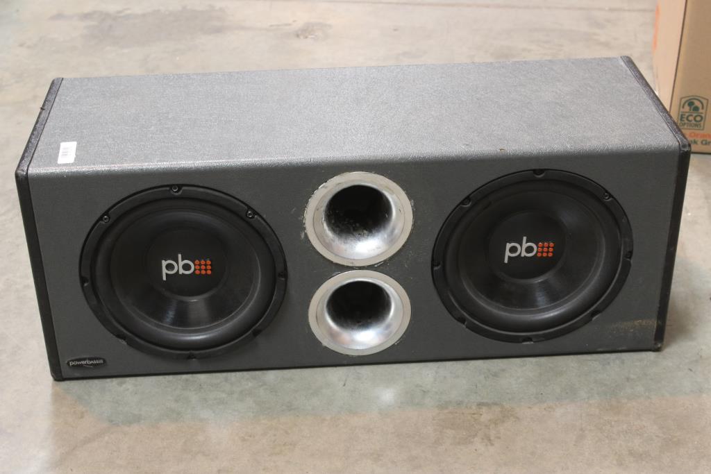 Pb Powerbass Dual Speakers With Speakerbox | Property Room