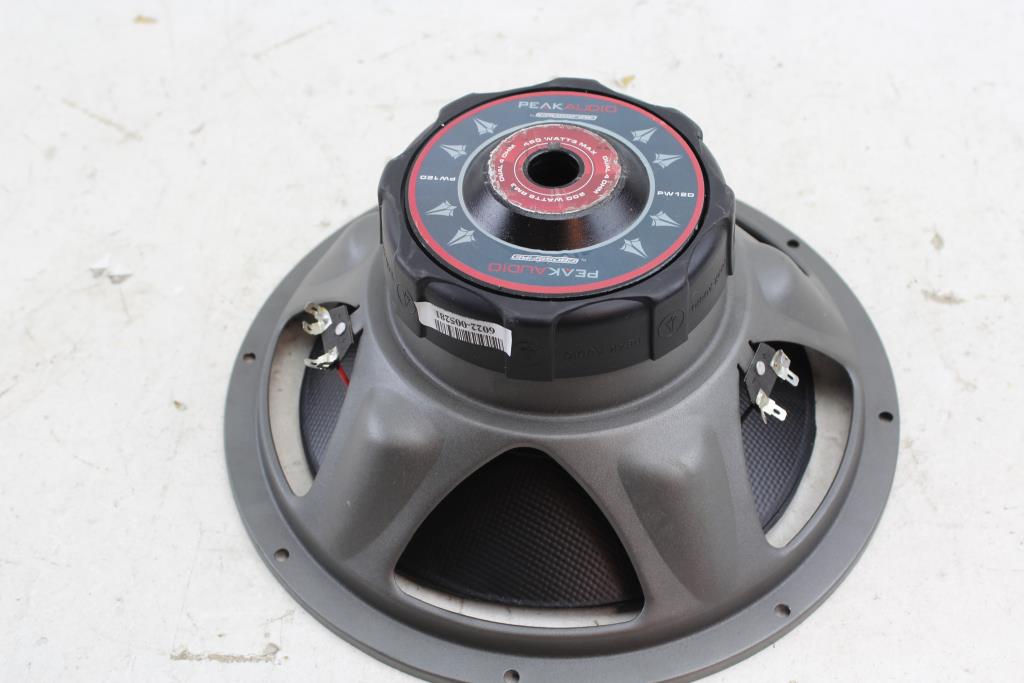 Peak Audio Pw120 Crossfire Car Speaker | Property Room
