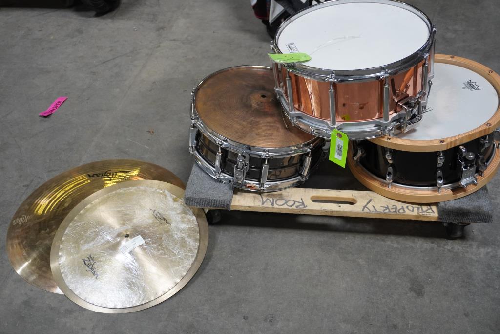 Pearl Copper Shell Drums, Cymbal, And More | Property Room