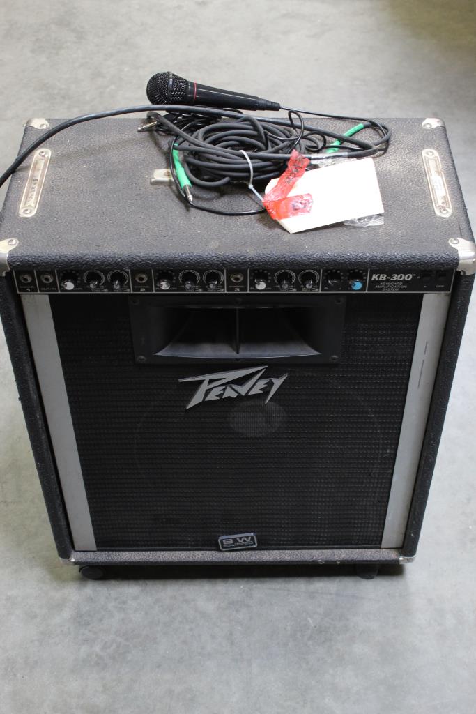 Peavey Keyboard Amplifier With Philips Microphone | Property Room