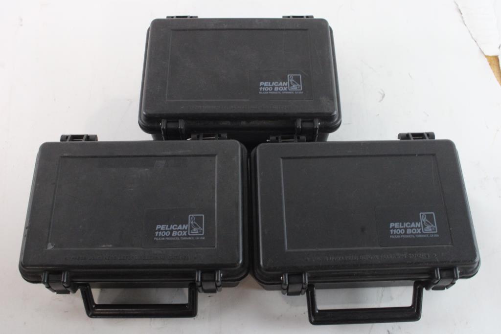 Pelican 1100 Boxes, 3 Pieces | Property Room