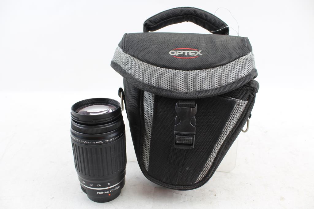 Pentax 75-300mm Lens In Optex Bag | Property Room