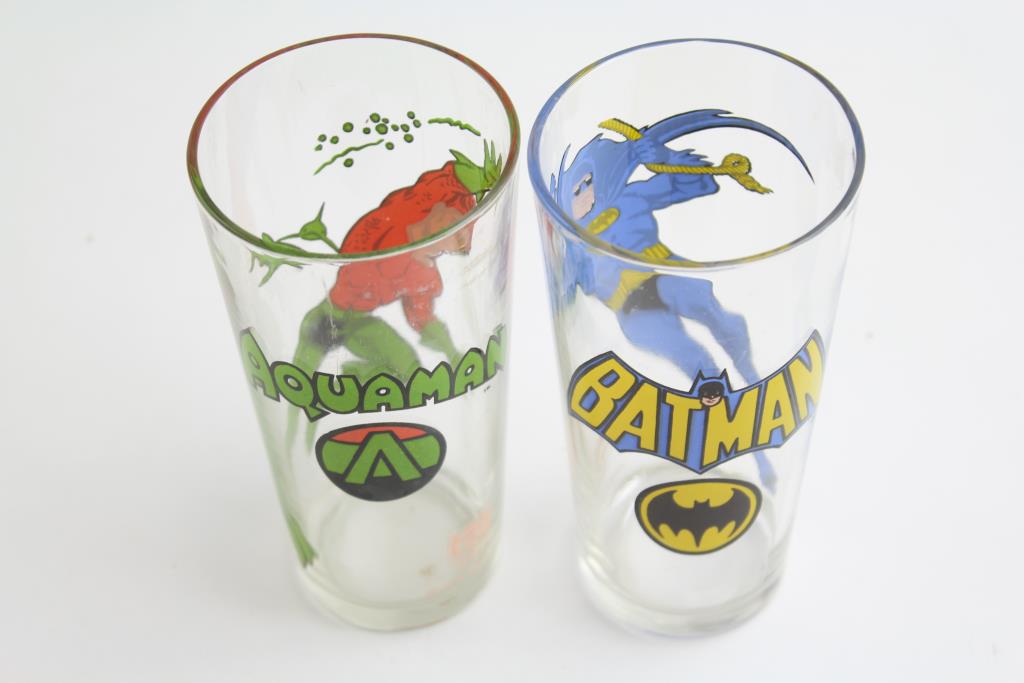 Pepsi Dc Comics Collectible Cups: Batman, Aquaman: 2 Items | Property Room