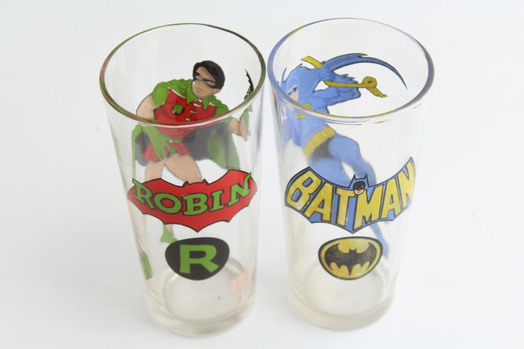 Pepsi Dc Comics Collectible Cups: Batman, Robin: 2 Items | Property Room