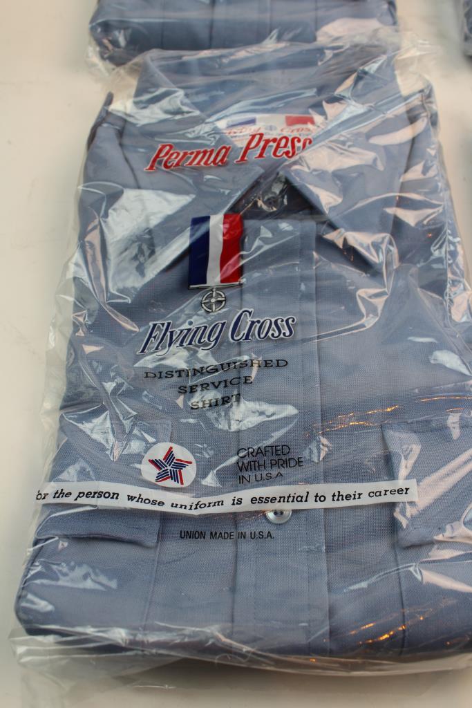 Perma Press Flying Cross Men's Button Shirts; 4 Pieces | Property Room