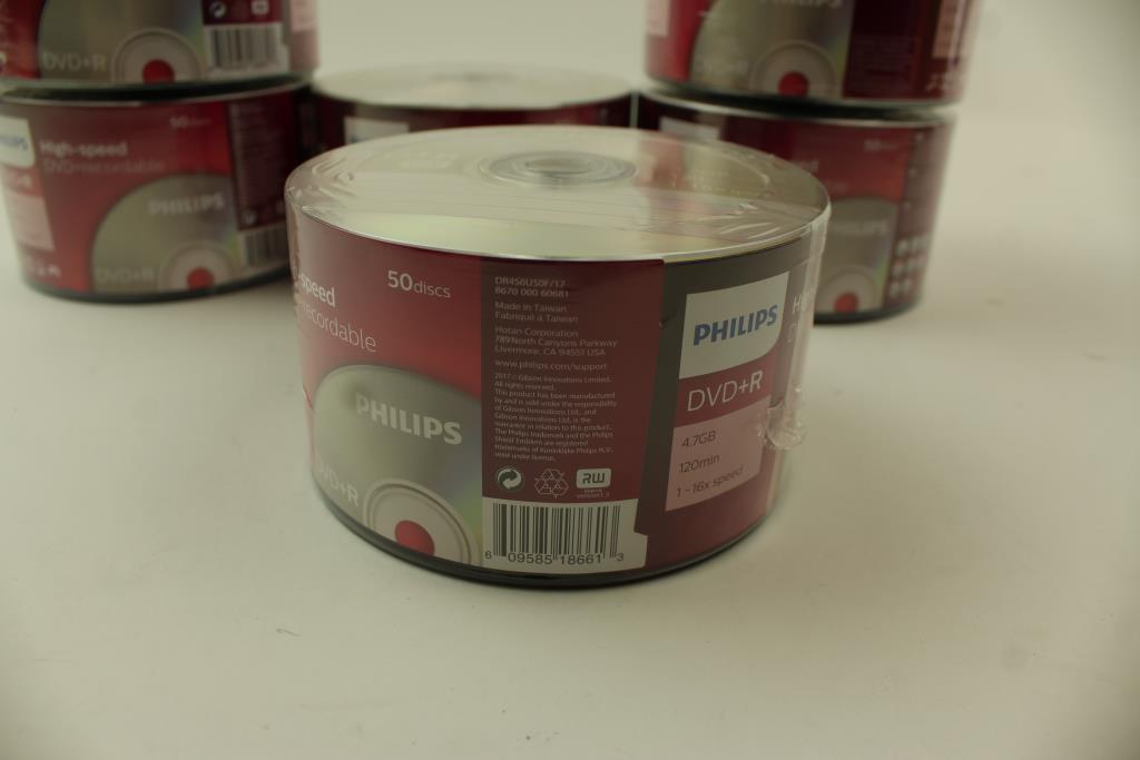 Philips Dvd+r Recordable Disc Packs; 6 Pieces | Property Room