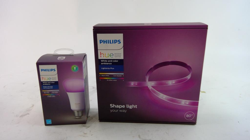Philips Hue Light Bulb And Strip Lights, 2 Pieces | Property Room