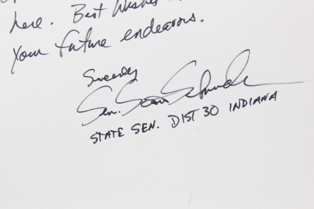 Photograph Of Indiana State Capitol Building With Signatures | Property ...