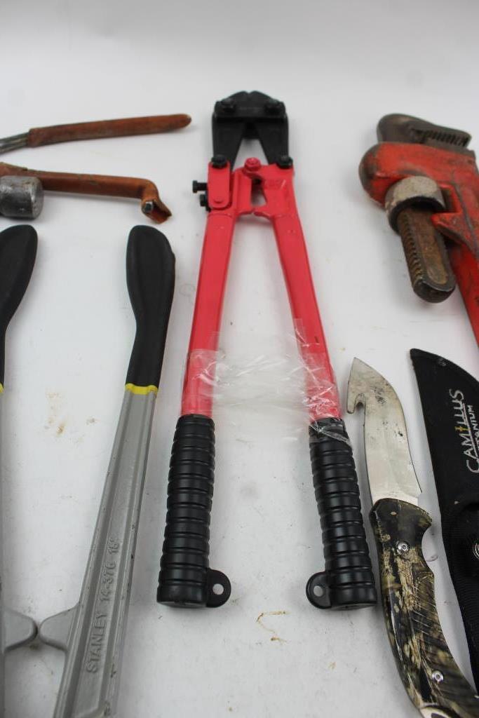 Pipe Wrench, Bolt Cutter, Actron Pocket Scan And More: Camillus ...