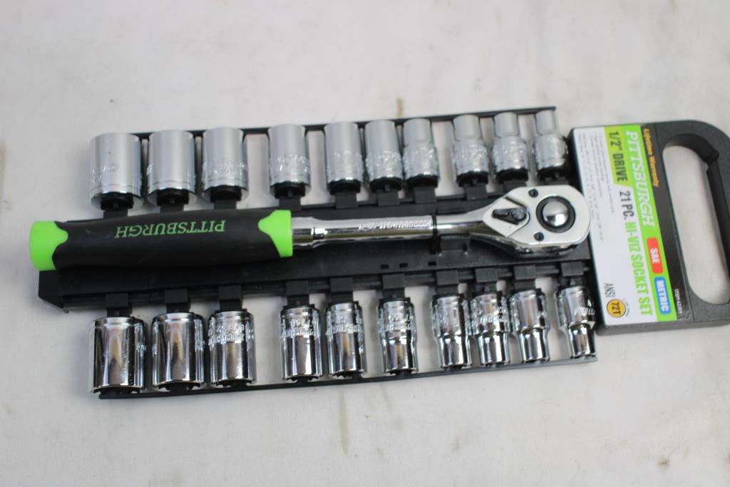 Pittsburgh 21pc HI-VIZ Socket Set | Property Room