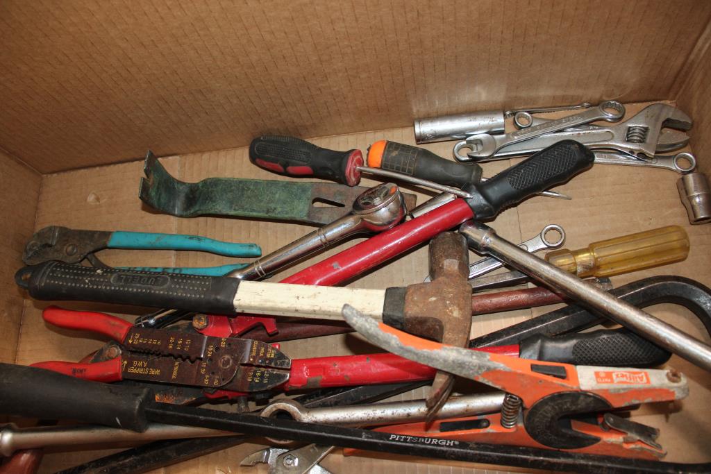 Pittsburgh 24" Crowbar, Master Mechanic T6128 Combination Wrench ...