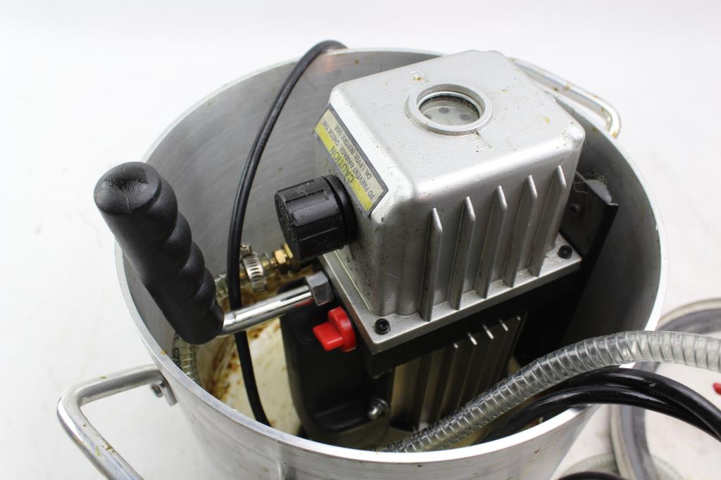 Pittsburgh 98076 Vacuum Pump In Pot With Harvard Vacuum Gauge; 3 Pieces ...