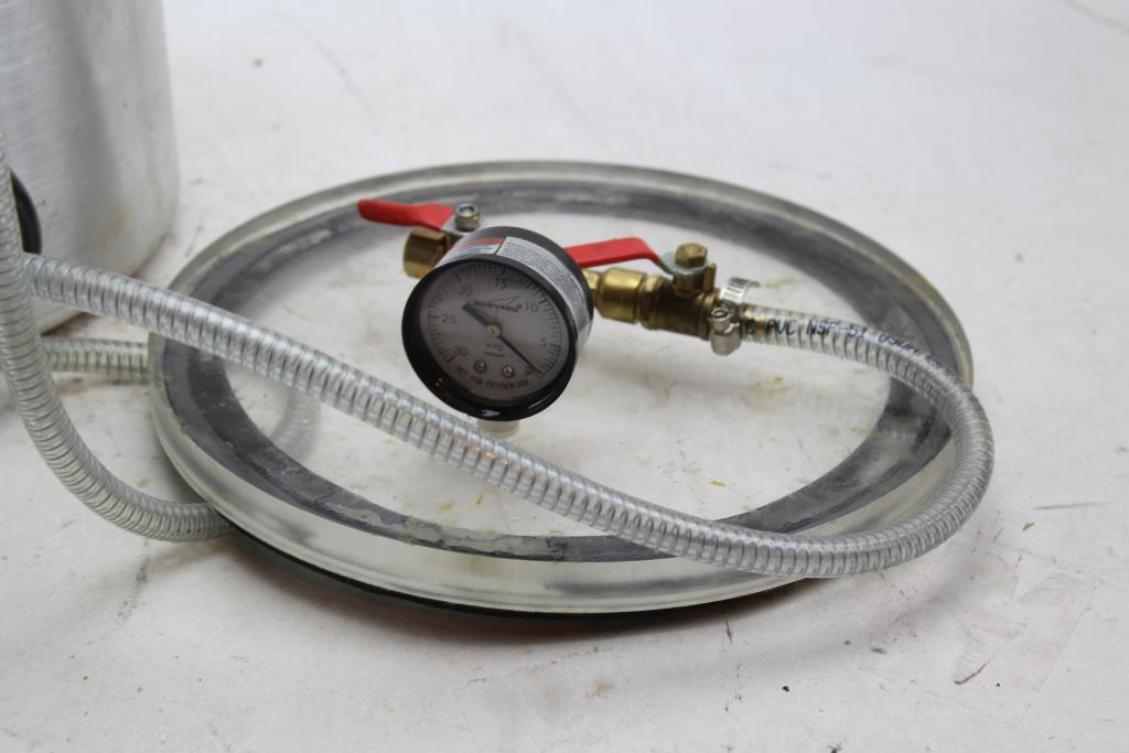 Pittsburgh 98076 Vacuum Pump In Pot With Harvard Vacuum Gauge; 3 Pieces ...