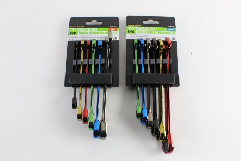 Pittsburgh Color Combo Wrench Sets, 2 Pieces | Property Room