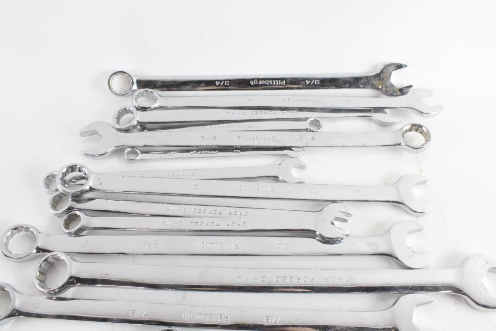 Pittsburgh Combination Wrenches, 19 Pieces | Property Room