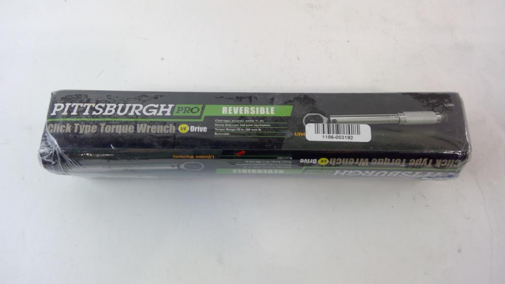 Pittsburgh Pro 1/4" Drive Torque Wrench | Property Room