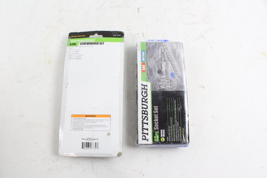 Pittsburgh Screwdriver And Socket Sets, 2 Pieces | Property Room