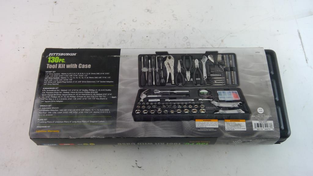 Pittsburgh Tool Kit With Case, 100+ Pieces | Property Room