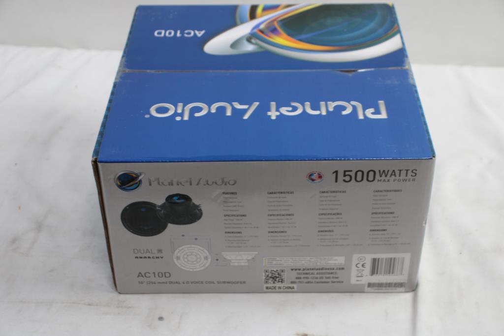 Planet Audio 10" Dual 4 Voice Coil Subwoofer | Property Room