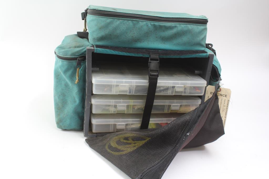 Plano Organizers With Fishing Lures And More In Bag; 5+ Pieces ...