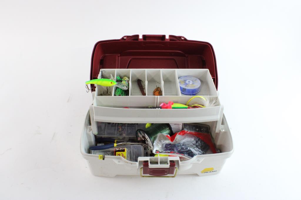 Plano Tackle Box With Assorted Equipment, 15+ Pieces | Property Room