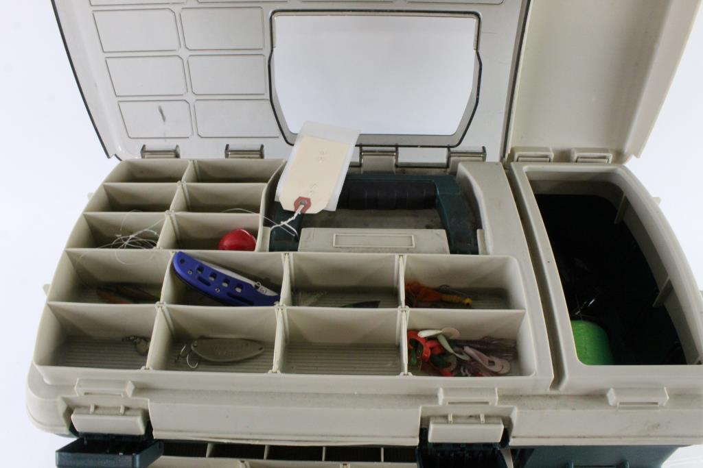 Plano Tackle Box With Assorted Tackel, 25+ Pieces | Property Room