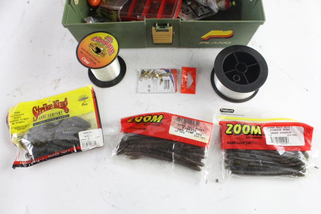 Plano Tackle Box With Fishing Supplies, 15+ Pieces | Property Room