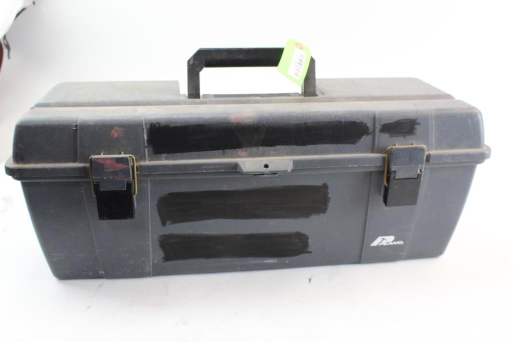 Plano Tool Box With Power Tools And Misc 15 Plus Pieces | Property Room